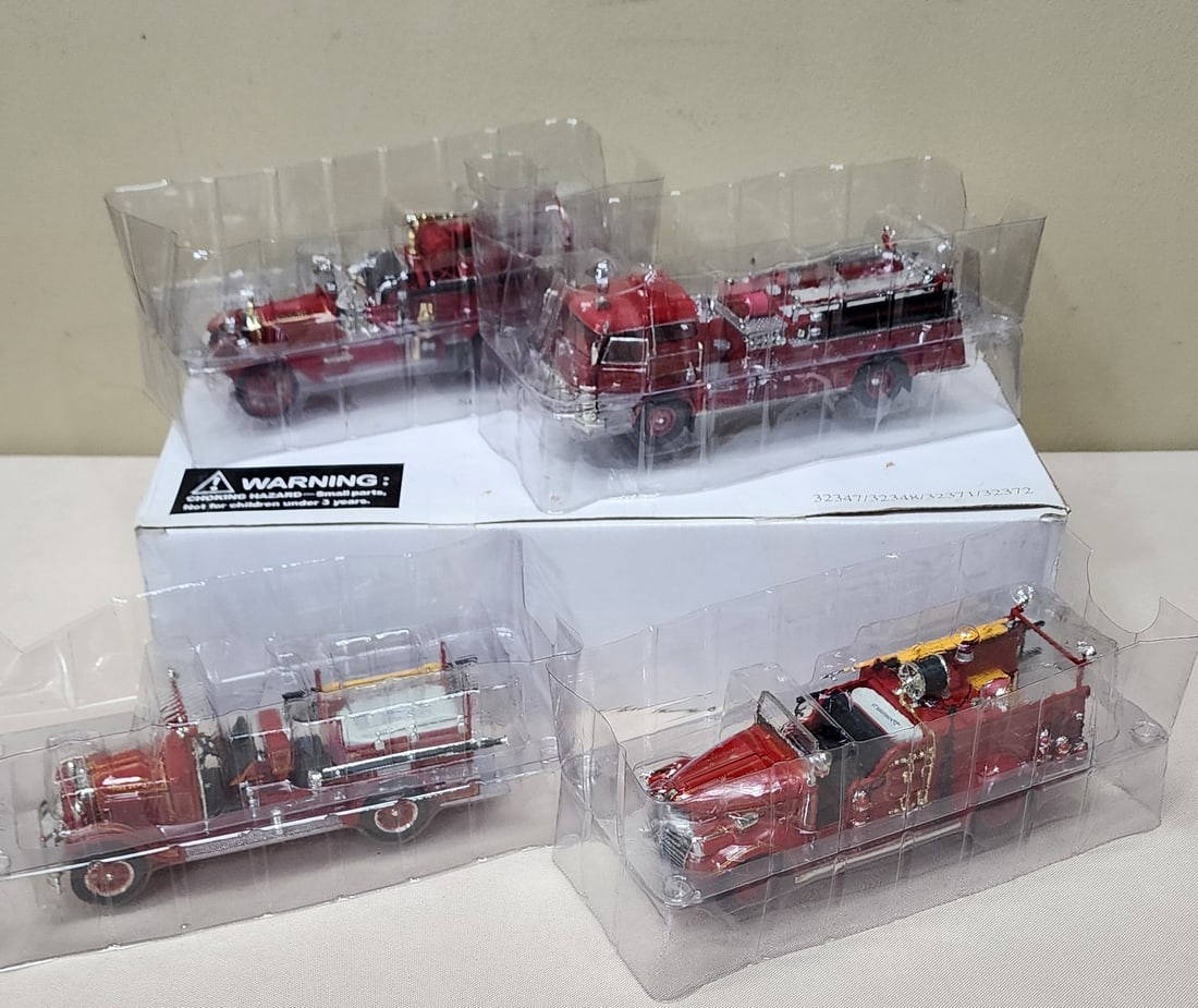 Lot Of 4 Toy Fire Engines New In Box Auction