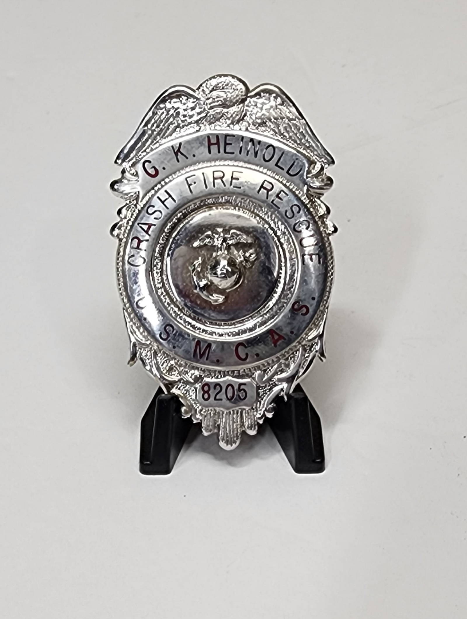 United States Marine Corps Crash Fire Rescue Badge Auction