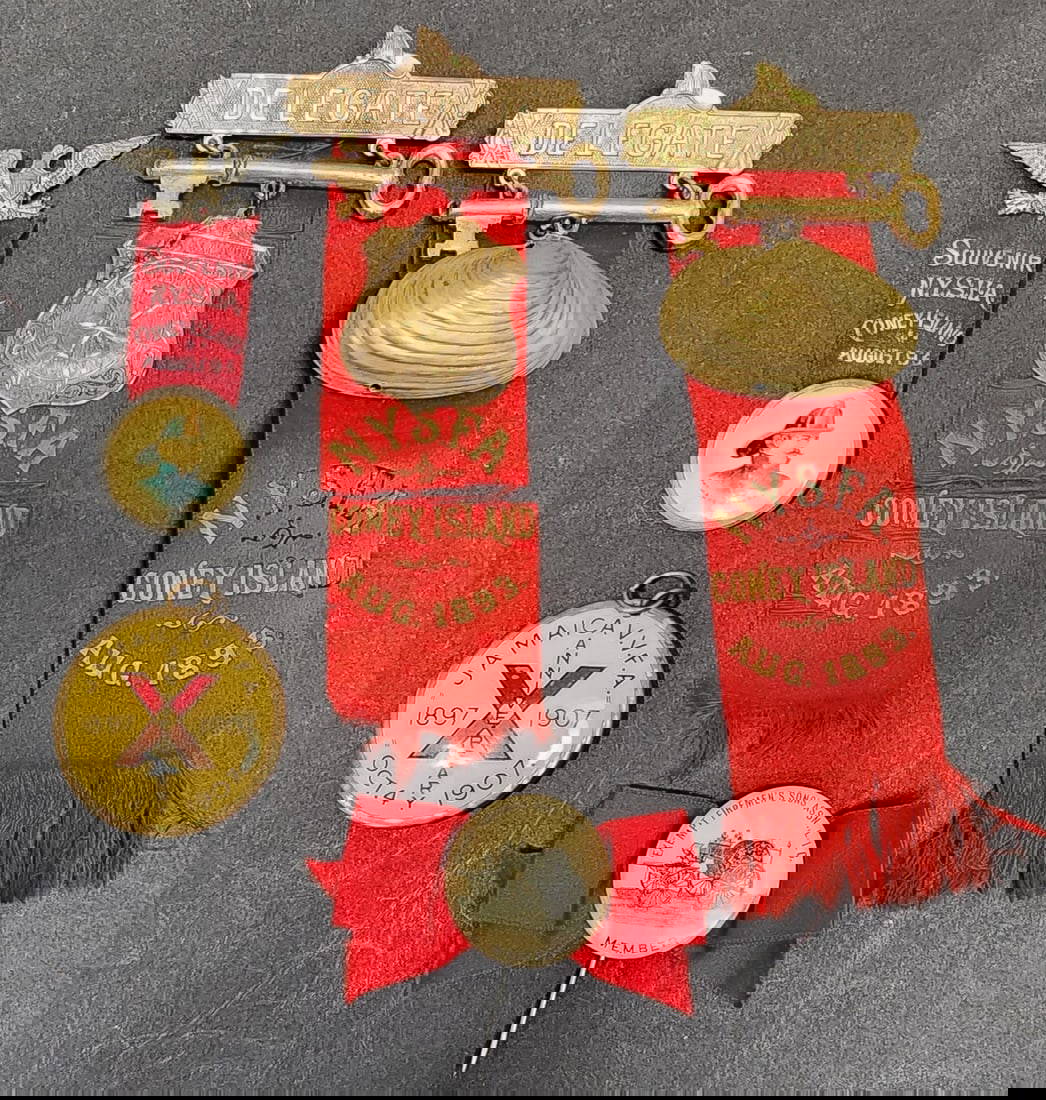 Lot Of New York City Fire Department Ribbons Auction