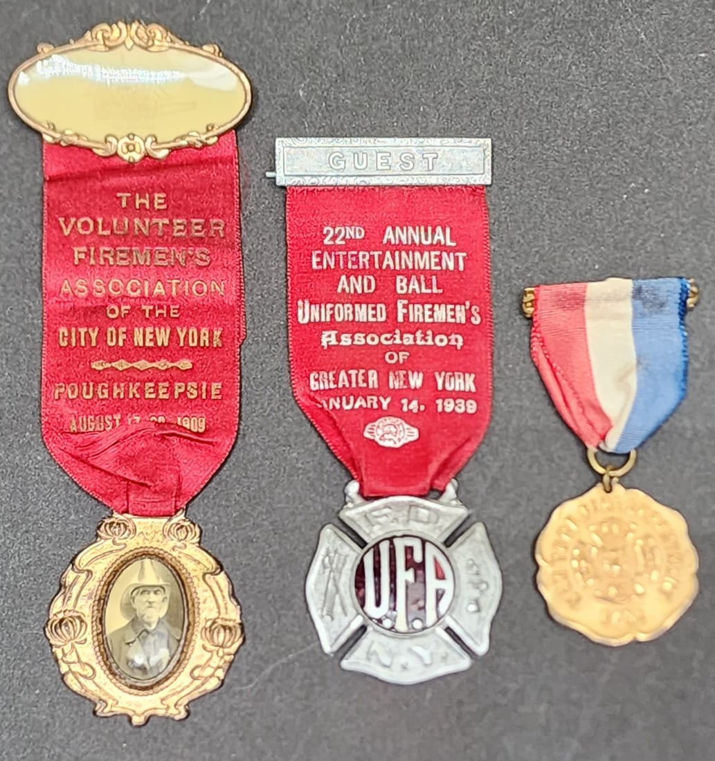 Lot Of New York City Fire Department Ribbons Auction