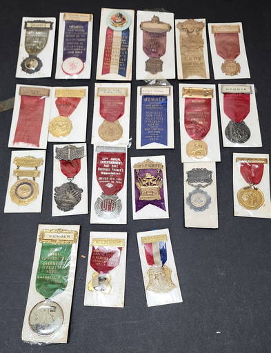 Lot Of 21 Fire Department Ribbons New York State