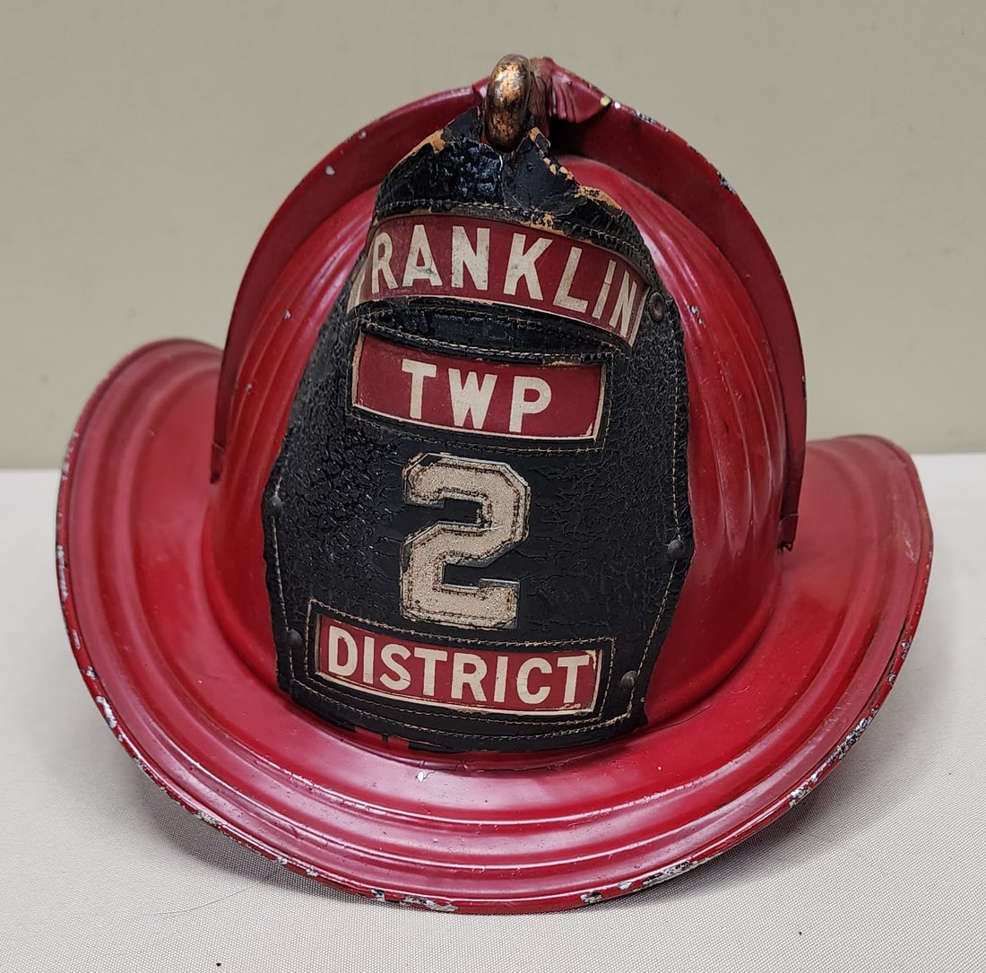 Metal Franklin Township Nj Fire Department Helmet Auction
