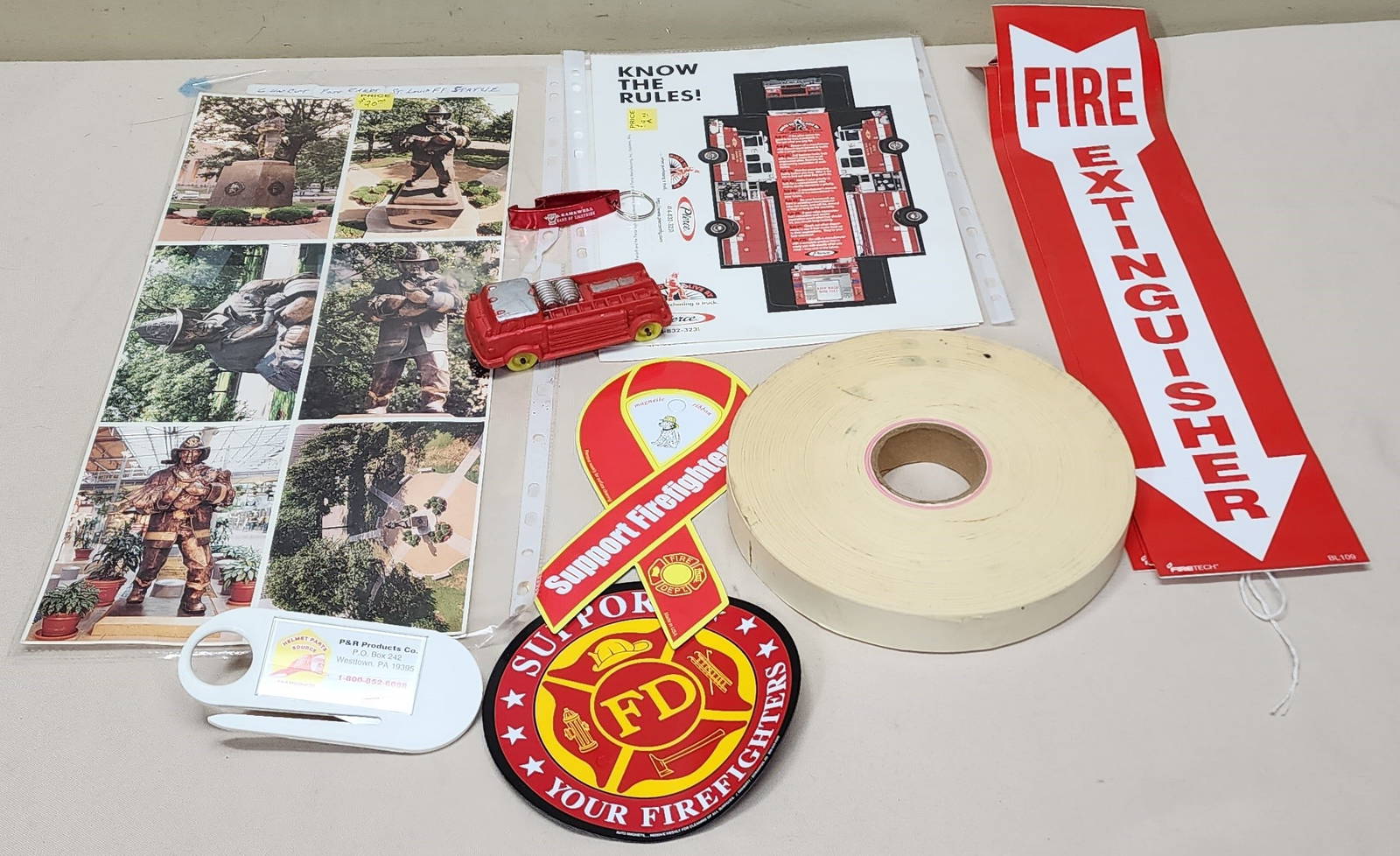 Lot Of Various Fire Department Items Including Gamewell Tape Auction