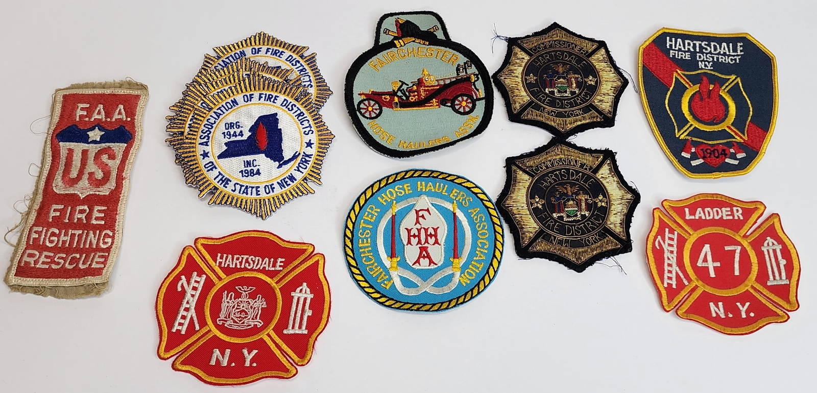 Lot Of 11 Firefighting Patches Auction