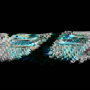 Large Ancient Egyptian Faience Scarab Auction