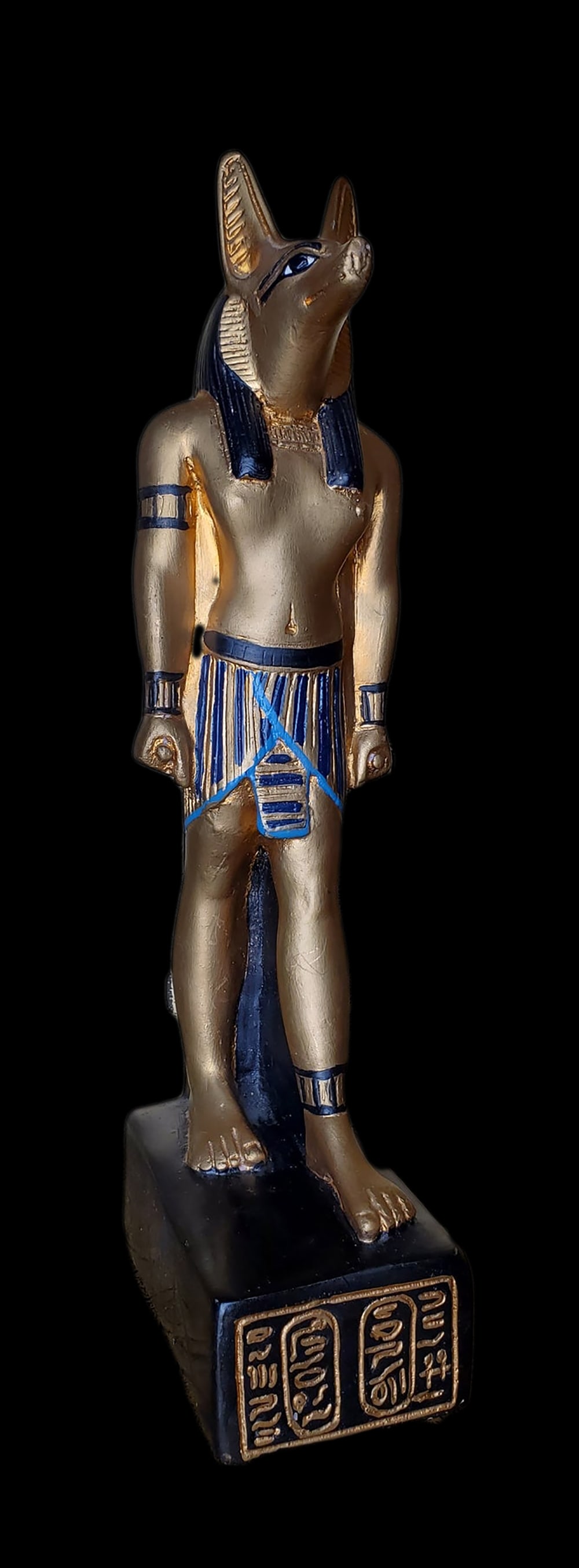 Decorative Egyptian Crafted Anubis Stone Figurine Auction