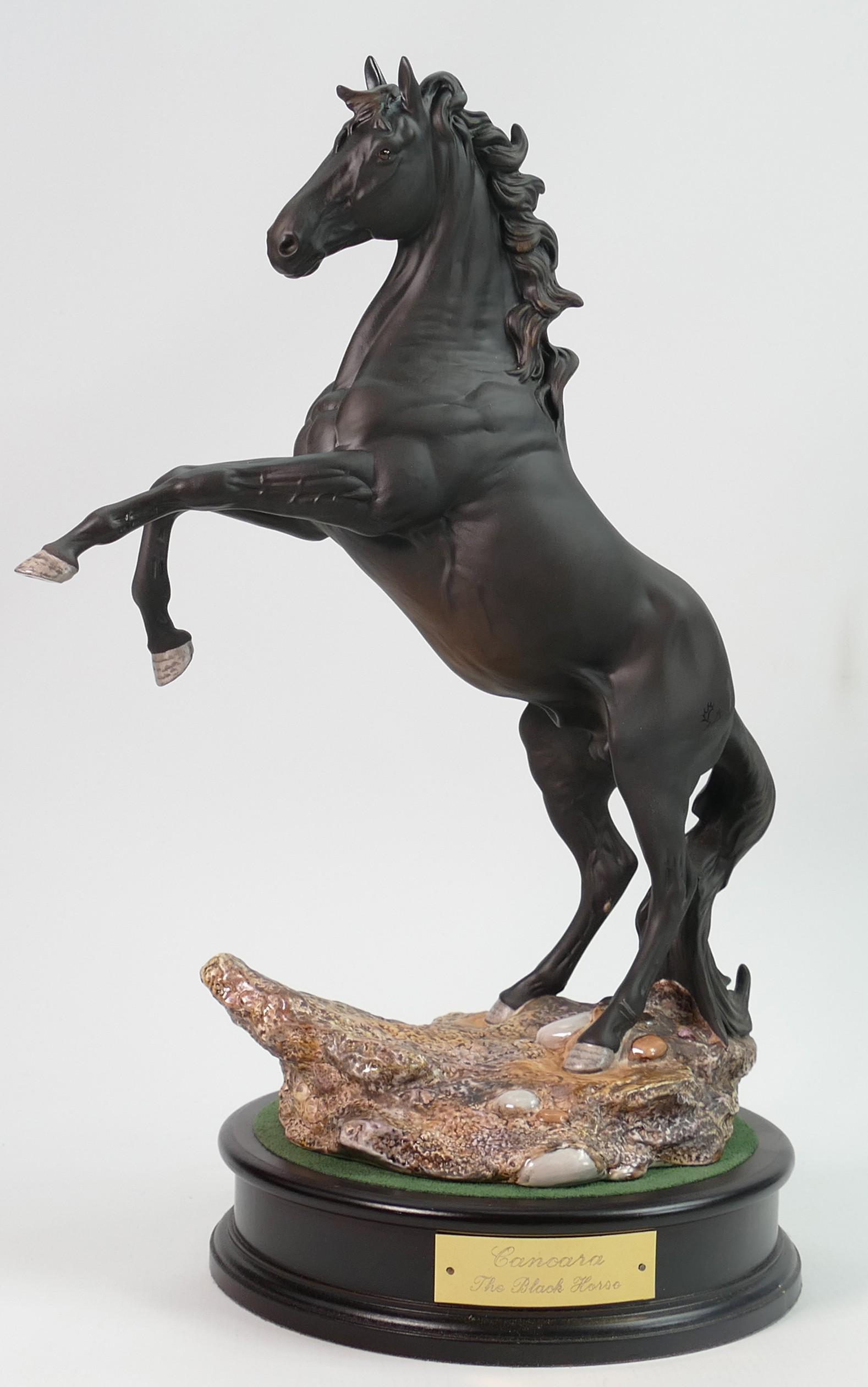 Royal Doulton Cancara The Black Horse DA234: On wooden (#0611) on Mar ...