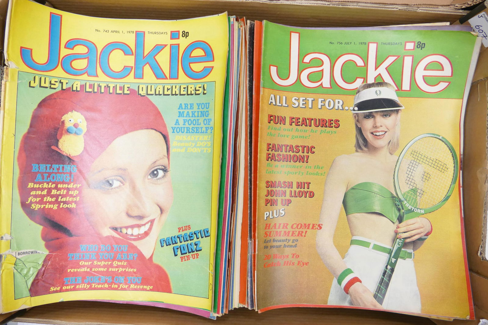 A Large Collection Of Vintage 1970's Jackie Magazines , 130 Copies In ...