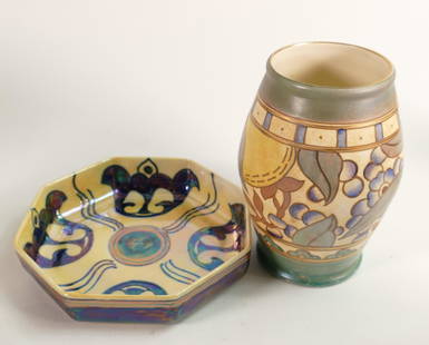 Charlotte Rhead Bursley Ware Charger Squ