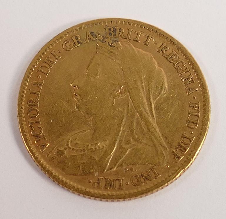 Half Sovereign Gold Coin Queen Victoria 1899