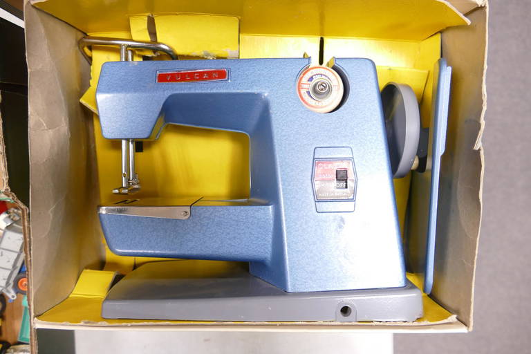 Vintage Boxed Vulcan Classics Branded Childs Electric Sewing Machine