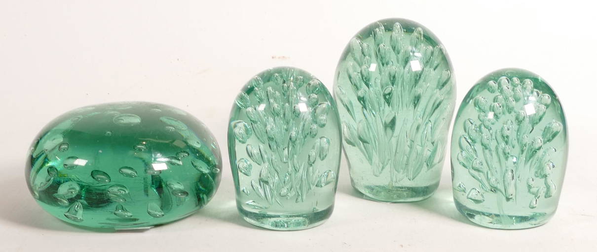 Four Victorian Glass Dump Paperweights, Tallest 13cm (4)