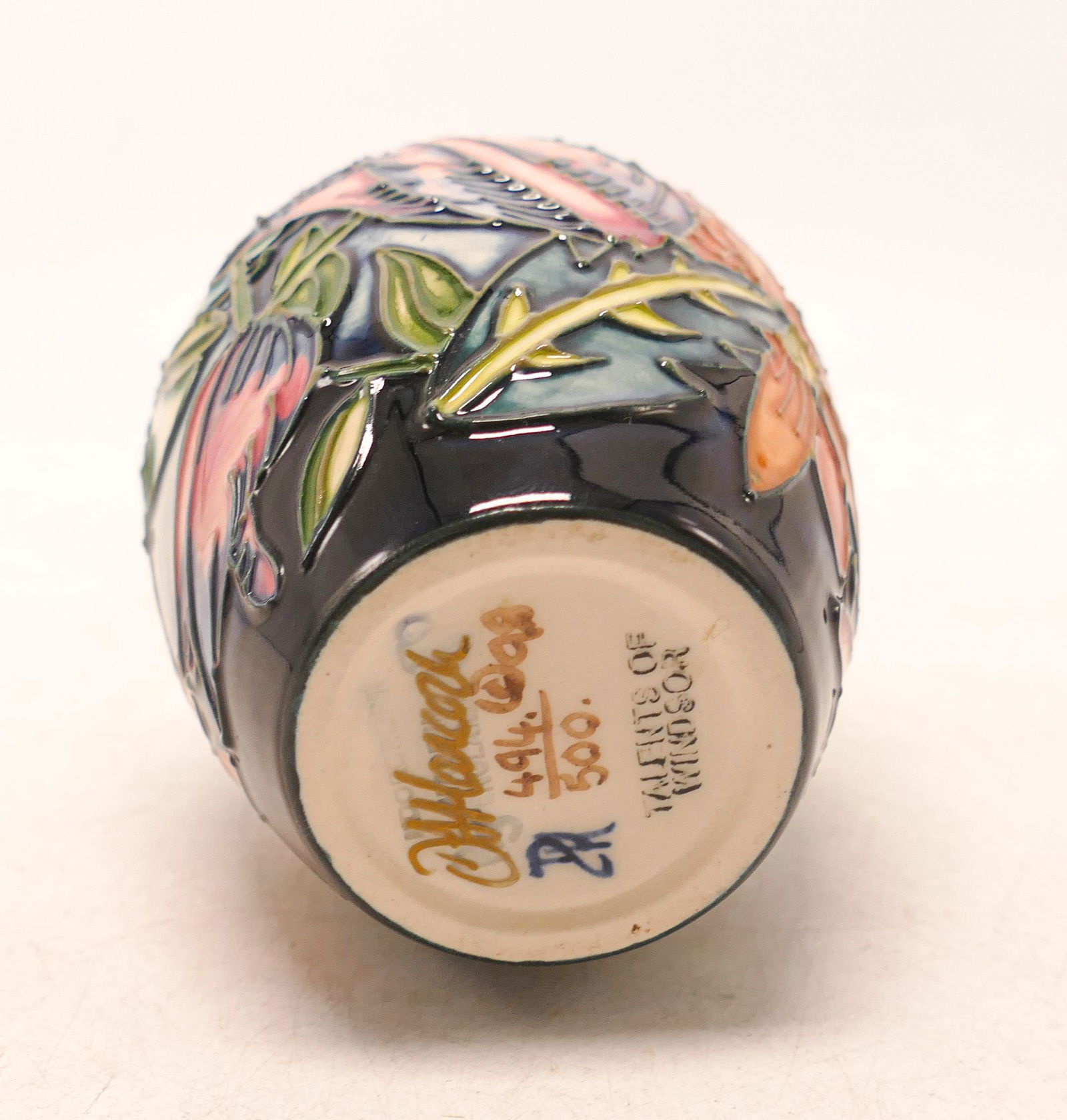 Moorcroft Cottage Garden Vase Designed By Debbie Hancock. Height 9cm ...