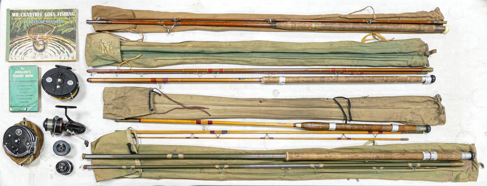 A Collection Of Vintage Fishing Tackle To Include -hardy Gordon ...