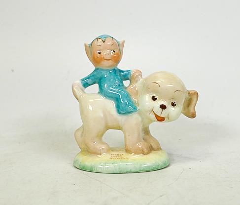 Shelley Mabel Lucie Attwell "boo Boo" Riding A Puppy La24 Designed For ...