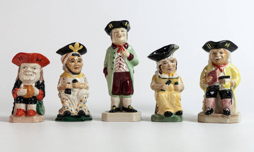 Kevin Francis Miniature Toby Jugs To Include Mini Sheild (guild Issue ...