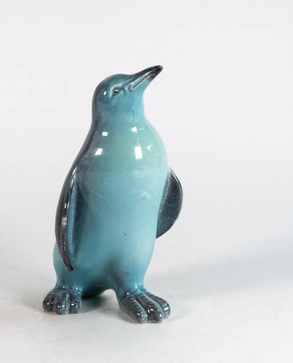 Beswick Blue Gloss Model Of A Penguin 450