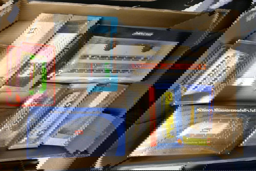 A Collection Of Vintage Model Toy Buses Including Schuco, Minichamps ...