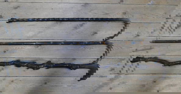 Aqua Glass Cane Auction