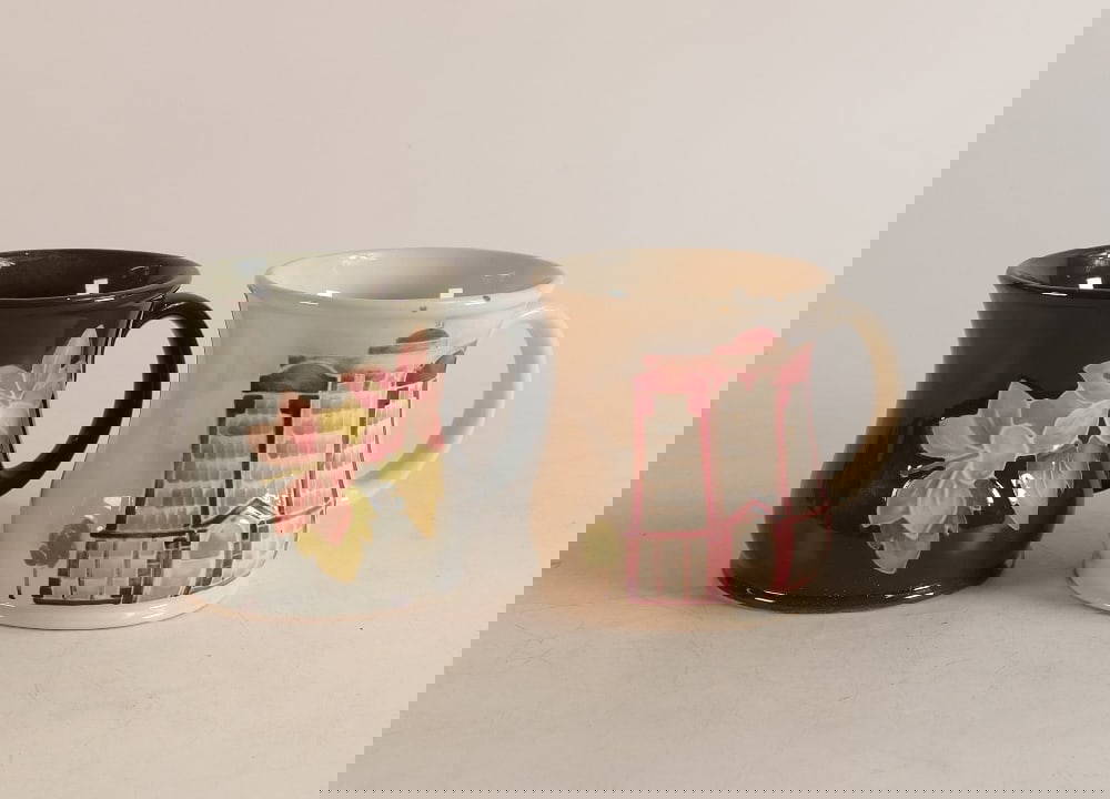 Two Moorcroft Mugs To Include Plink Clematis And Richard Buter Beaufort ...