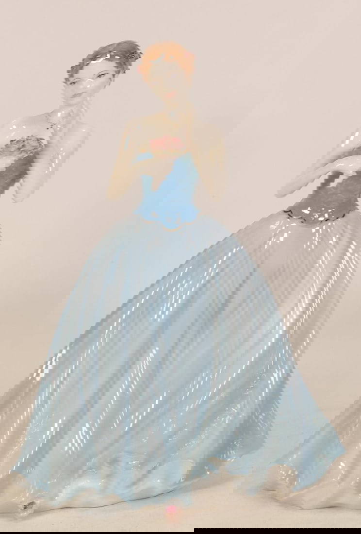 Coalport Lady Figure Dearest Rose Auction