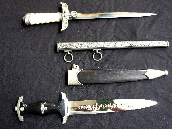 Reproduction German Ss Officers Dagger In Sheath And Of