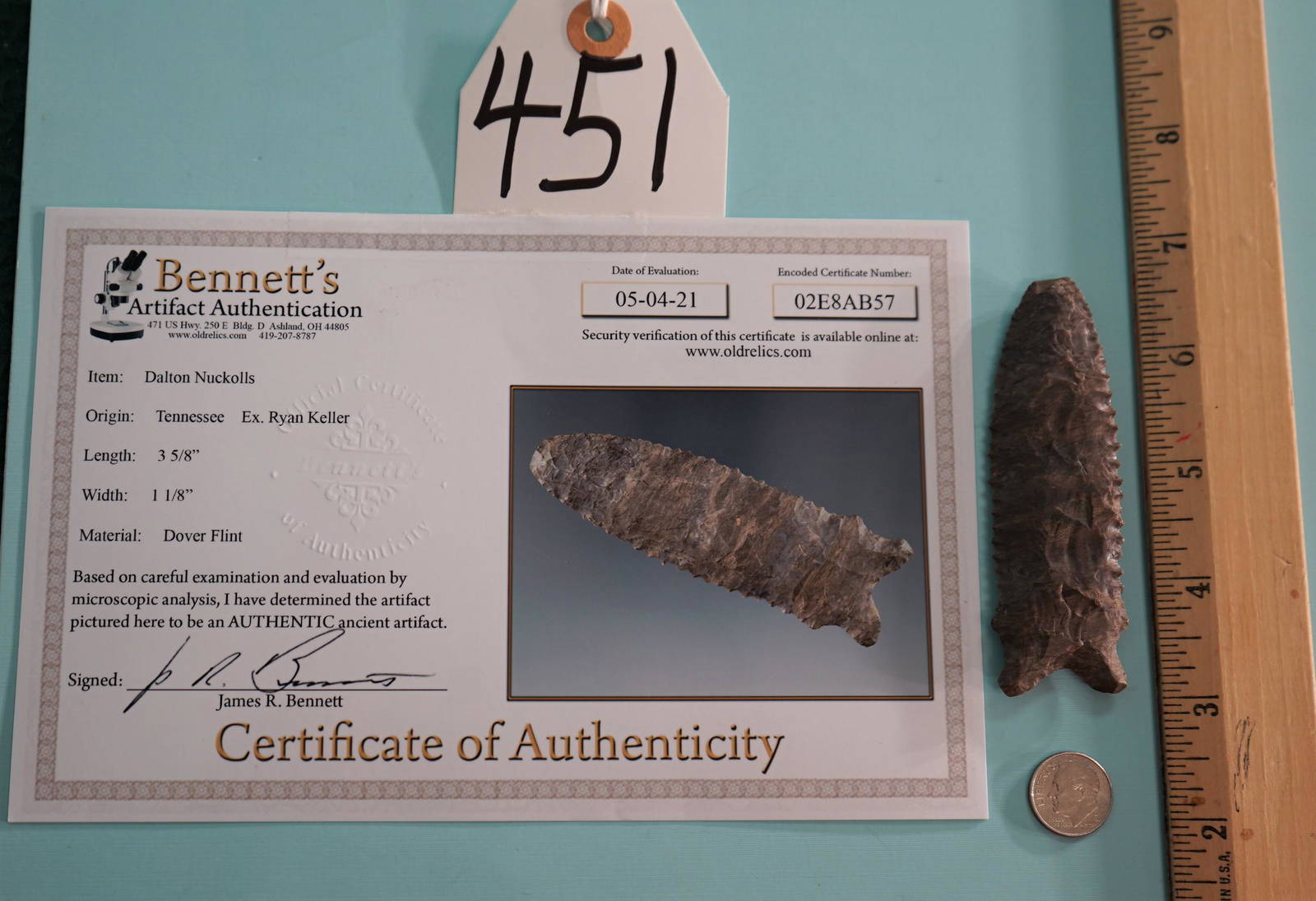 Awesome Authentic Dalton Nuckolls Heavily Serrated Spear Point Indian ...