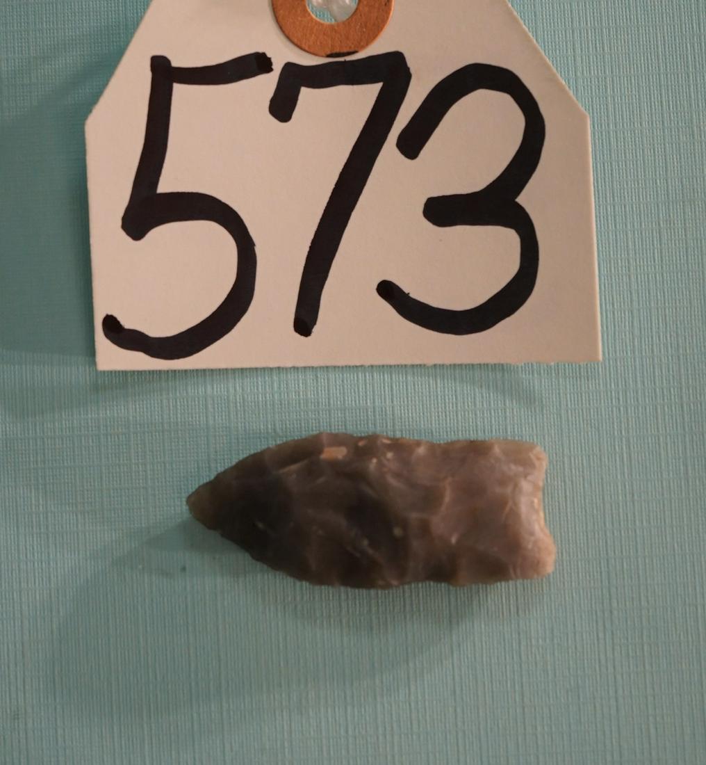 Authentic Paleo Milnesand Point Texas Indian Arrowhead Artifact Auction