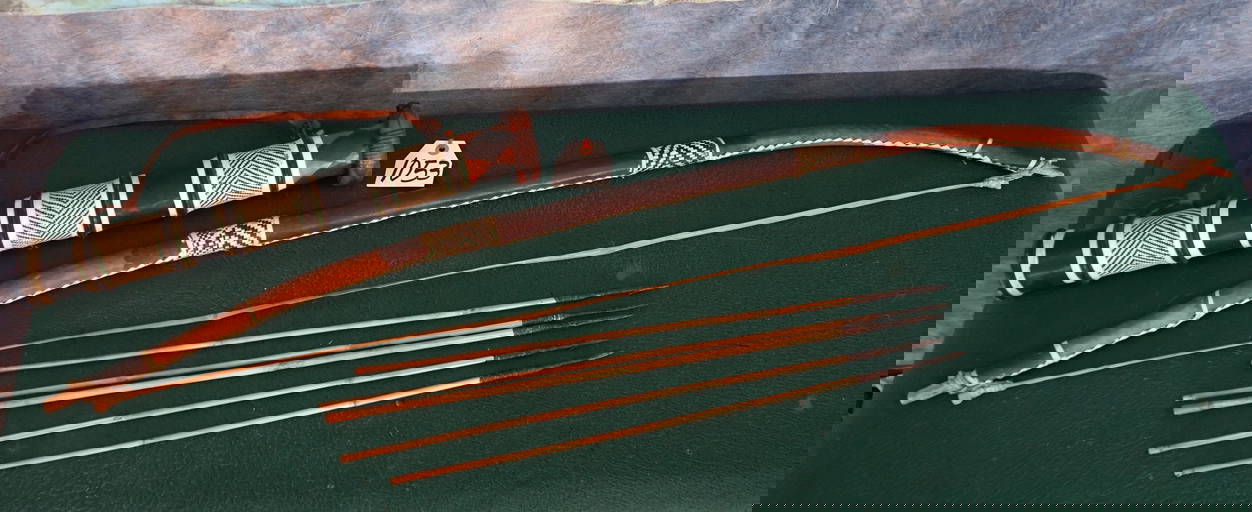 African Bushmen Bow And Arrows With Quiver