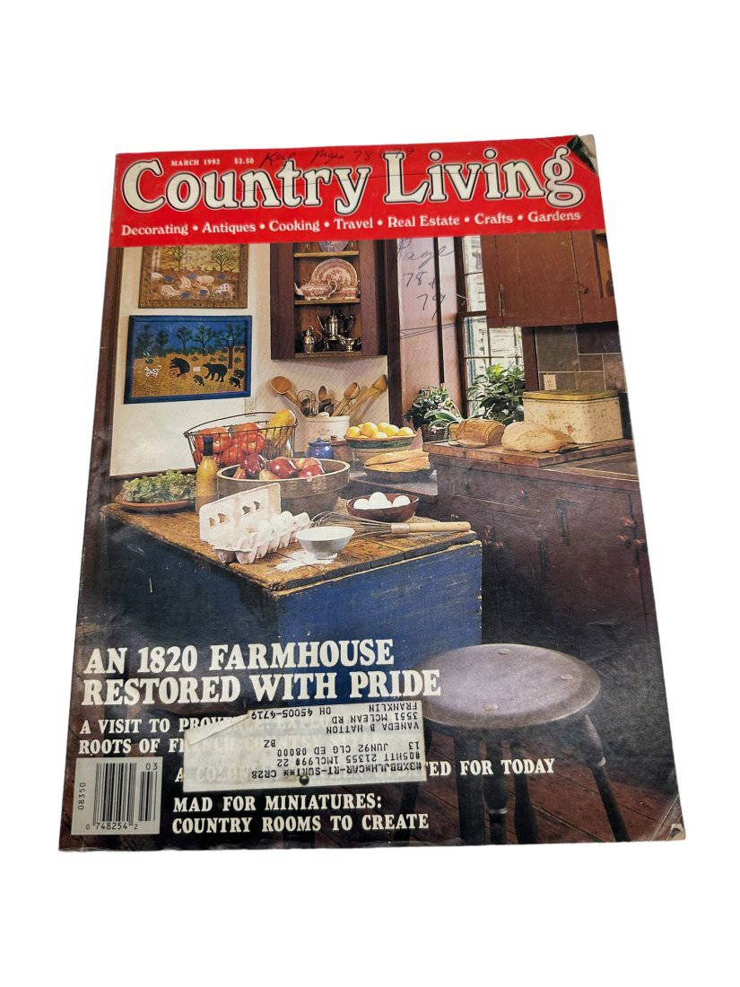 1992 Country Living Magazine Lanier Meaders Jugs Auction