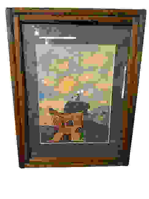 Douglas Allison Local White County Artist Folk Art Painting 1975 Auction