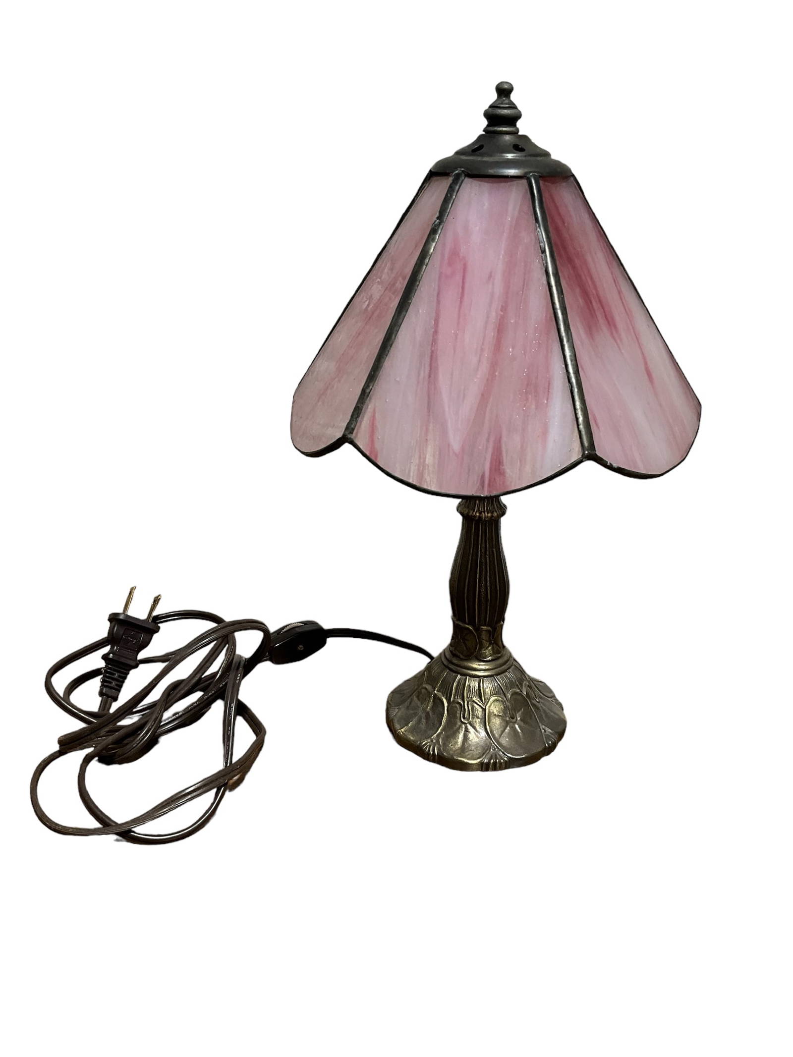 Ll&wmc Tiffa-mini Stained Glass Lamp Auction