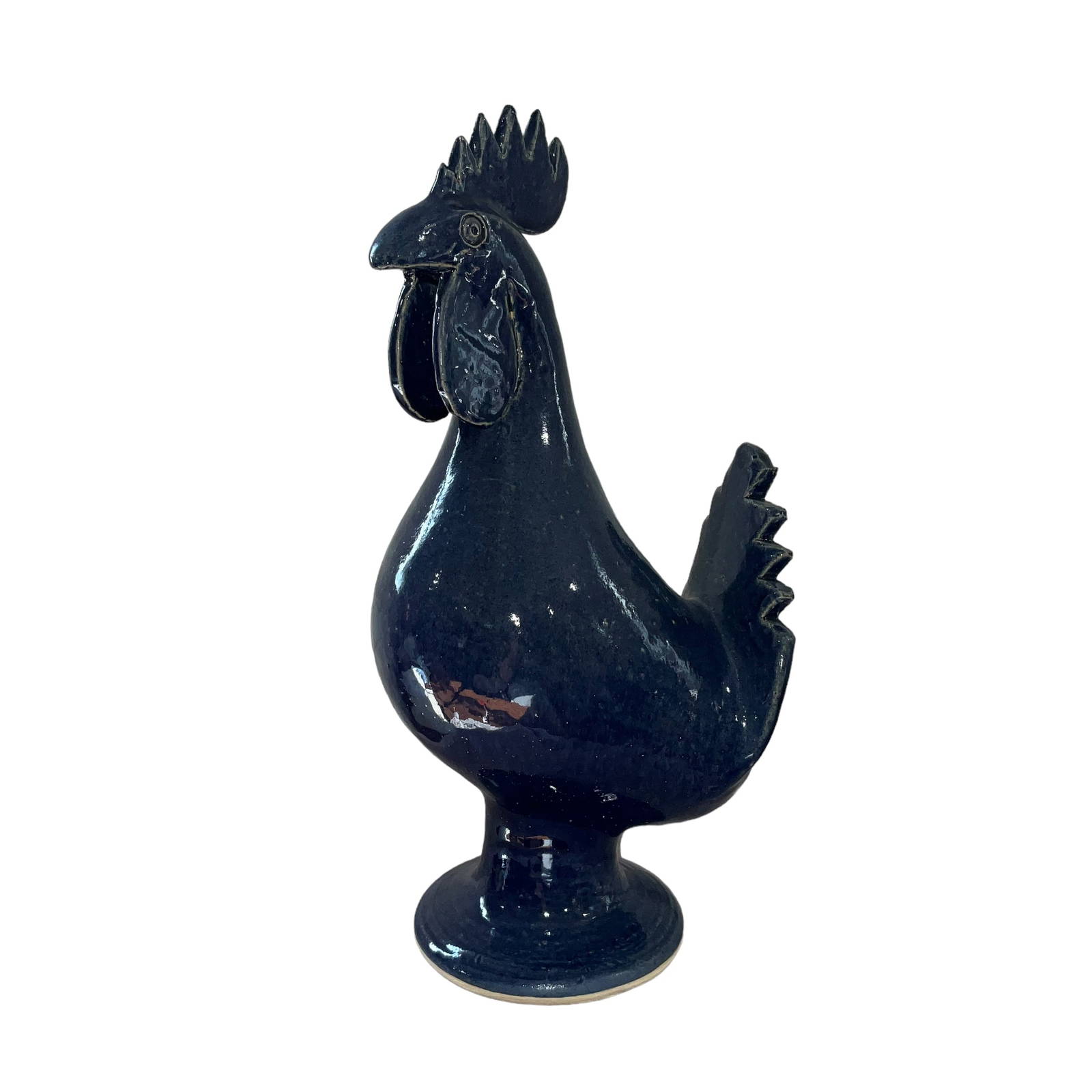 Edwin Nub Meaders Blue Rooster 1990 Auction