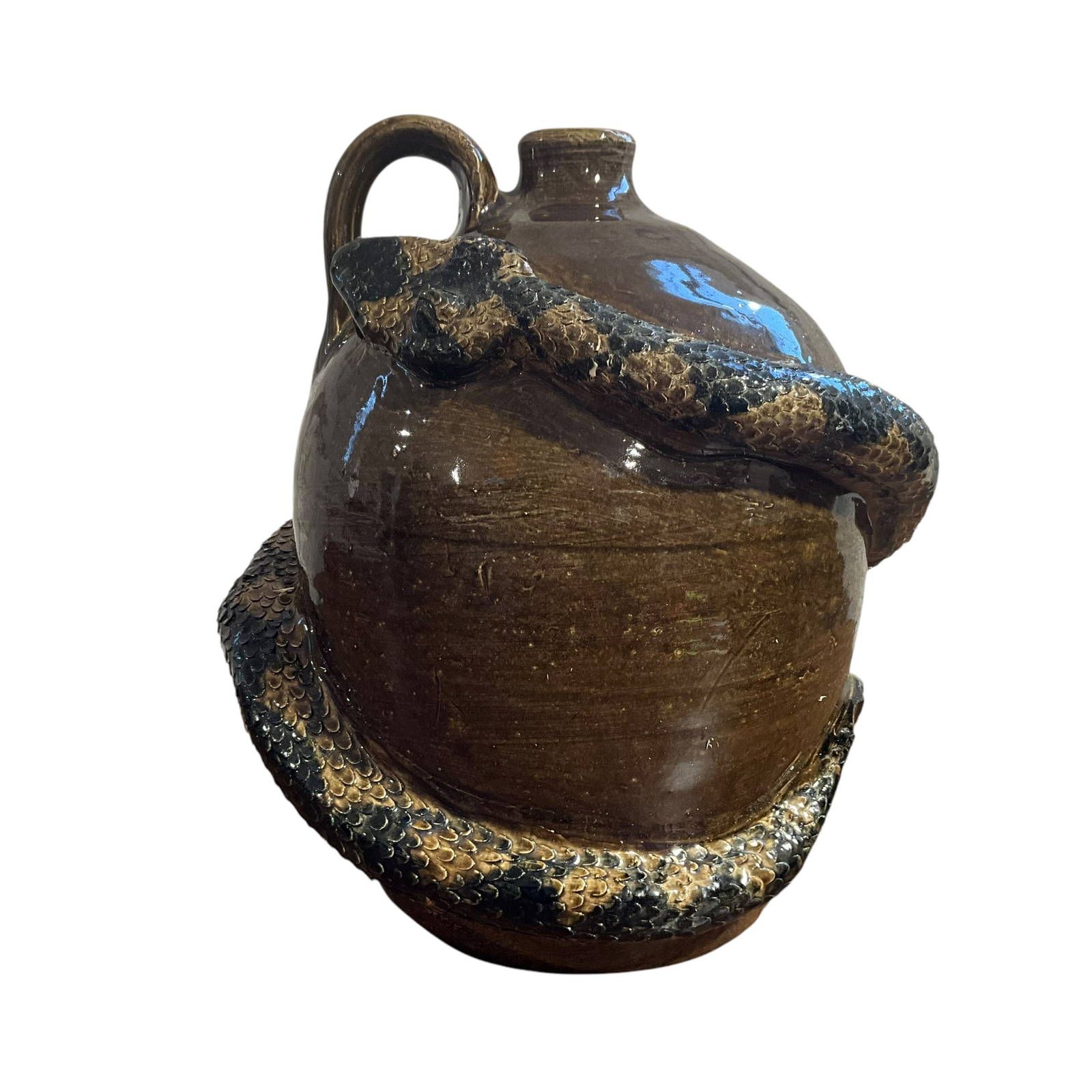 Large Bobby Ferguson Snake Jug Auction