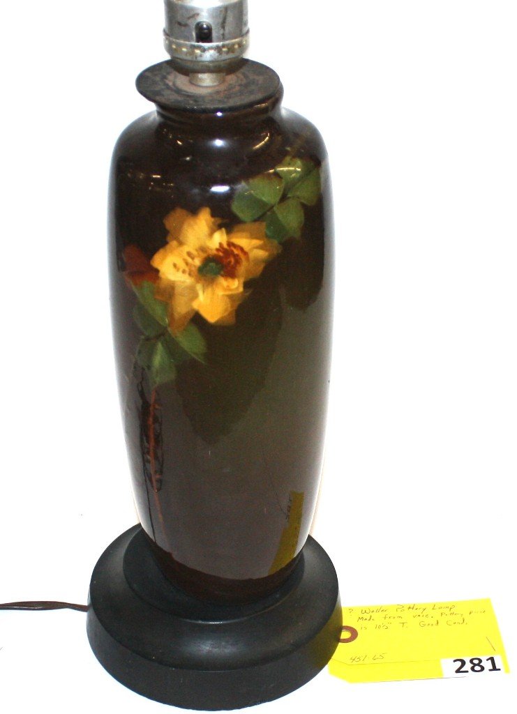 WELLER POTTERY LAMP