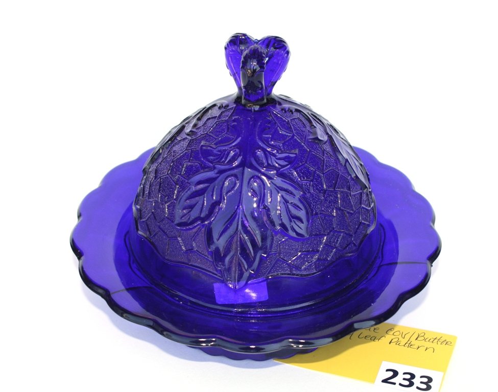 Cobalt Blue Butter Dish