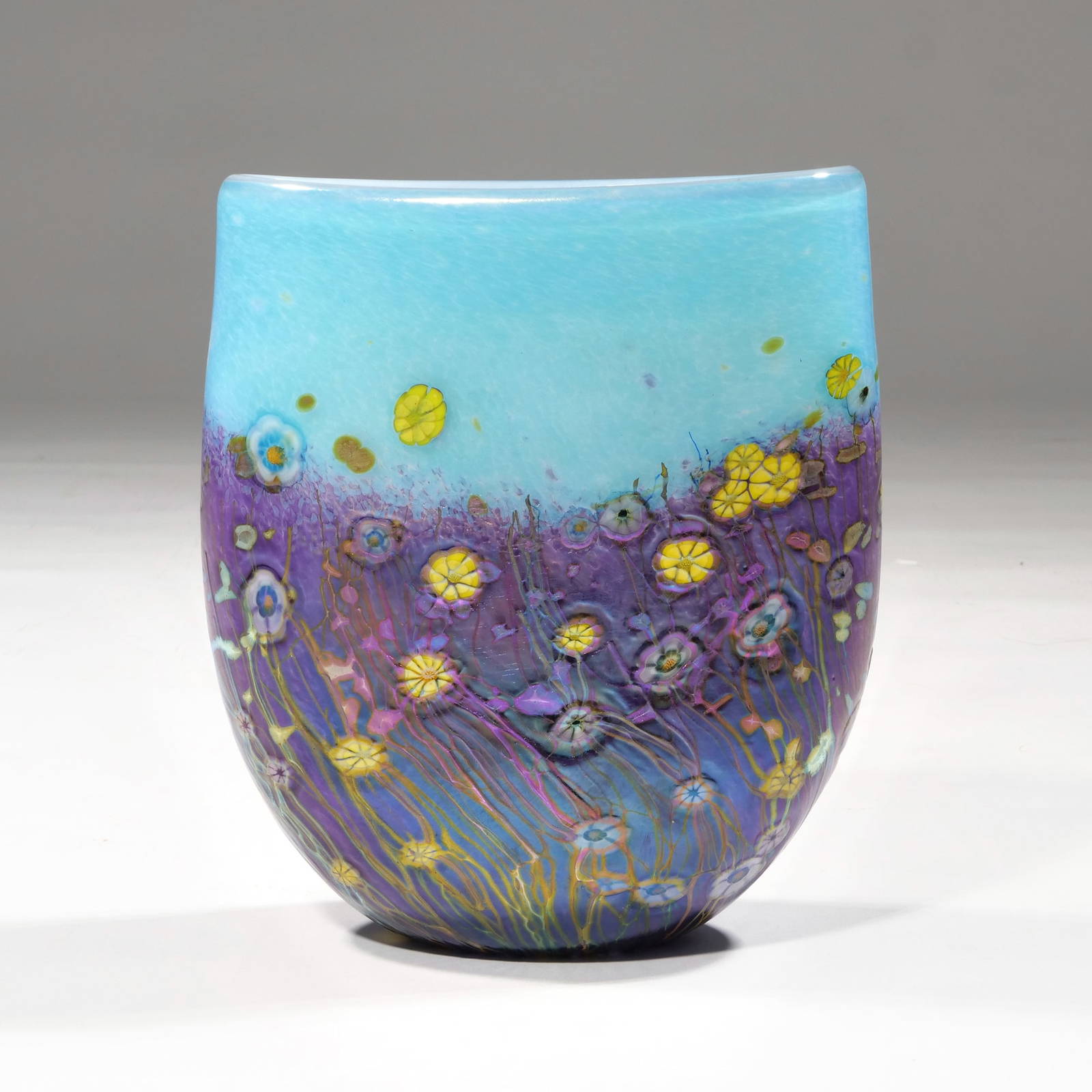 Robert Held (b. 1943) Pinched Art Glass Vase Auction