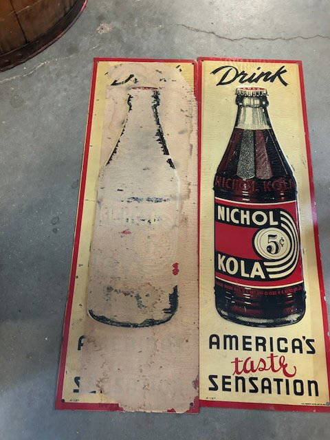 Matching Pair Nichol Kola Signs Auction