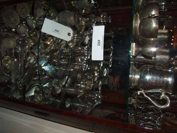 Two Silver Plated Toast Racks Two Tankards And A