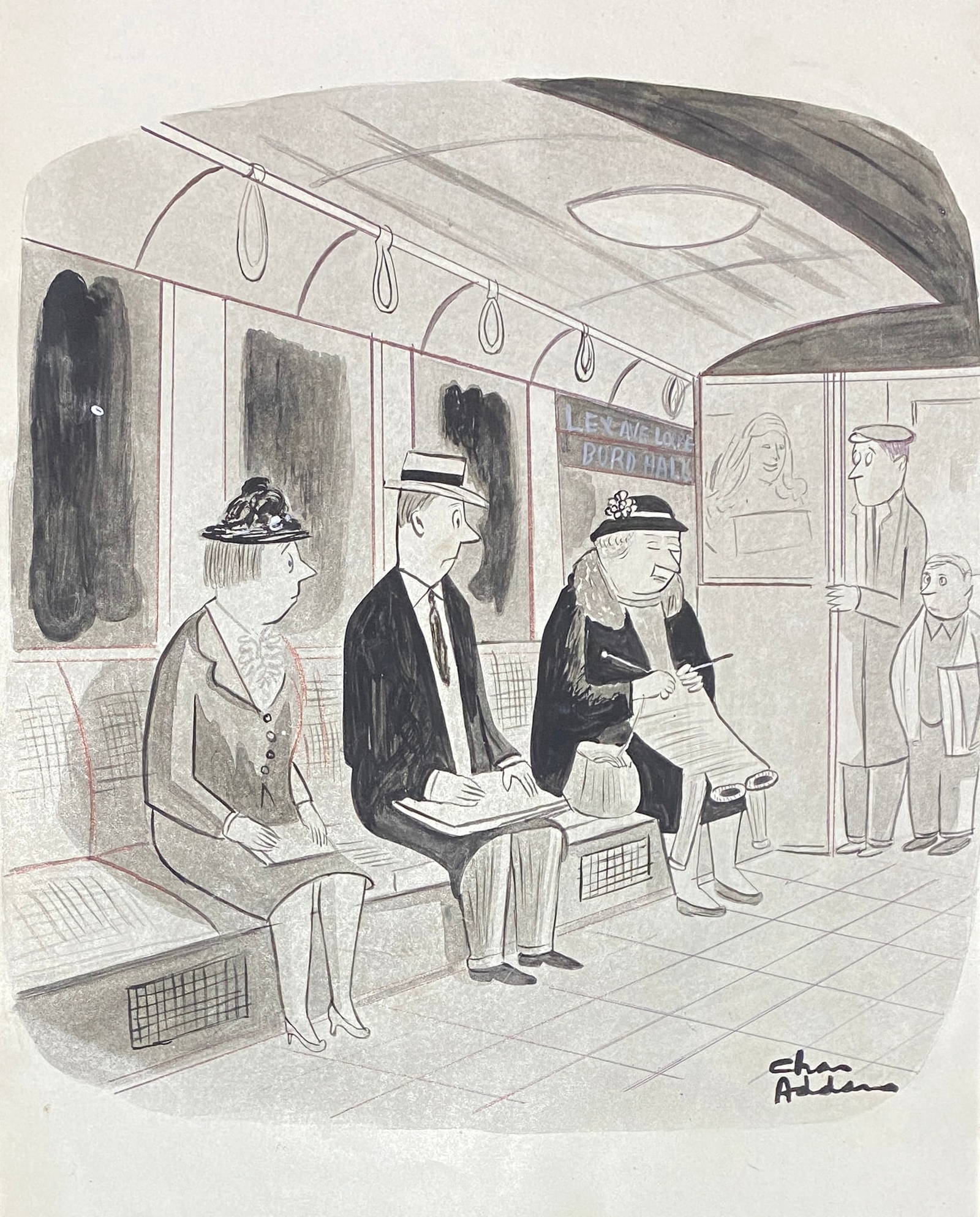 Addams, Charles (1912 – 1988) Ink And Wash Illustration (style Of) Auction