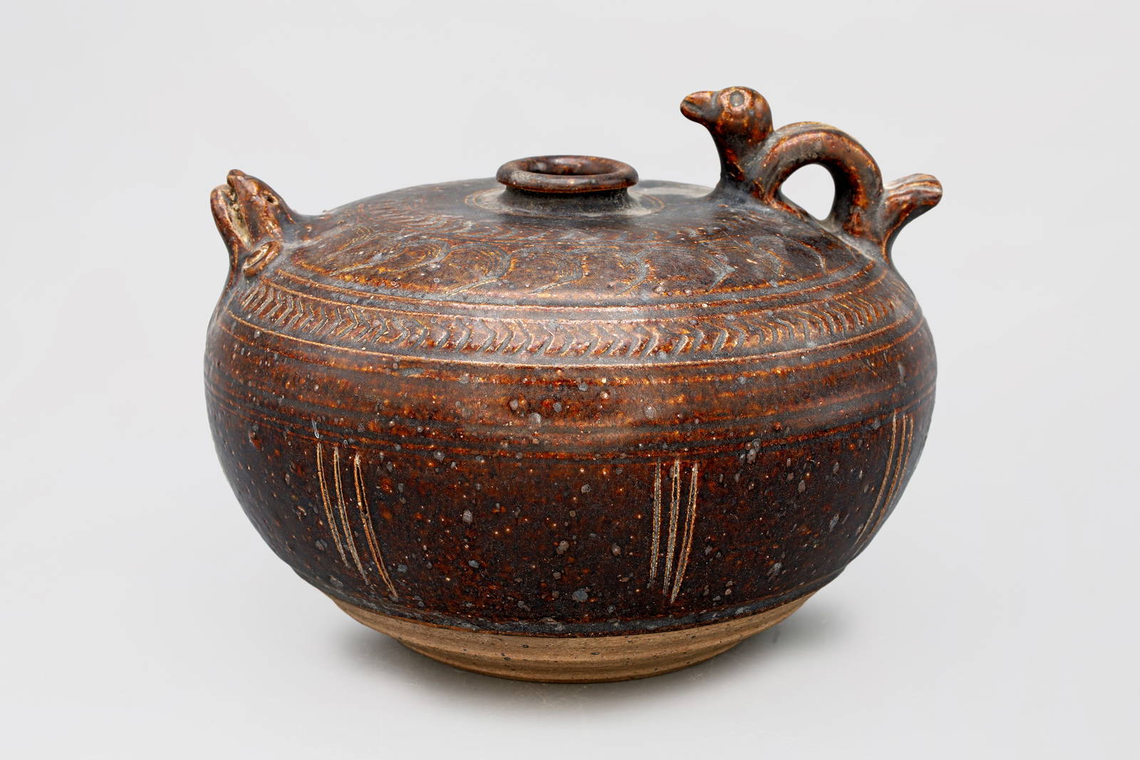 Antique 19th Century Khmer Ceramic Lime Pot, In The Angkor Empire ...