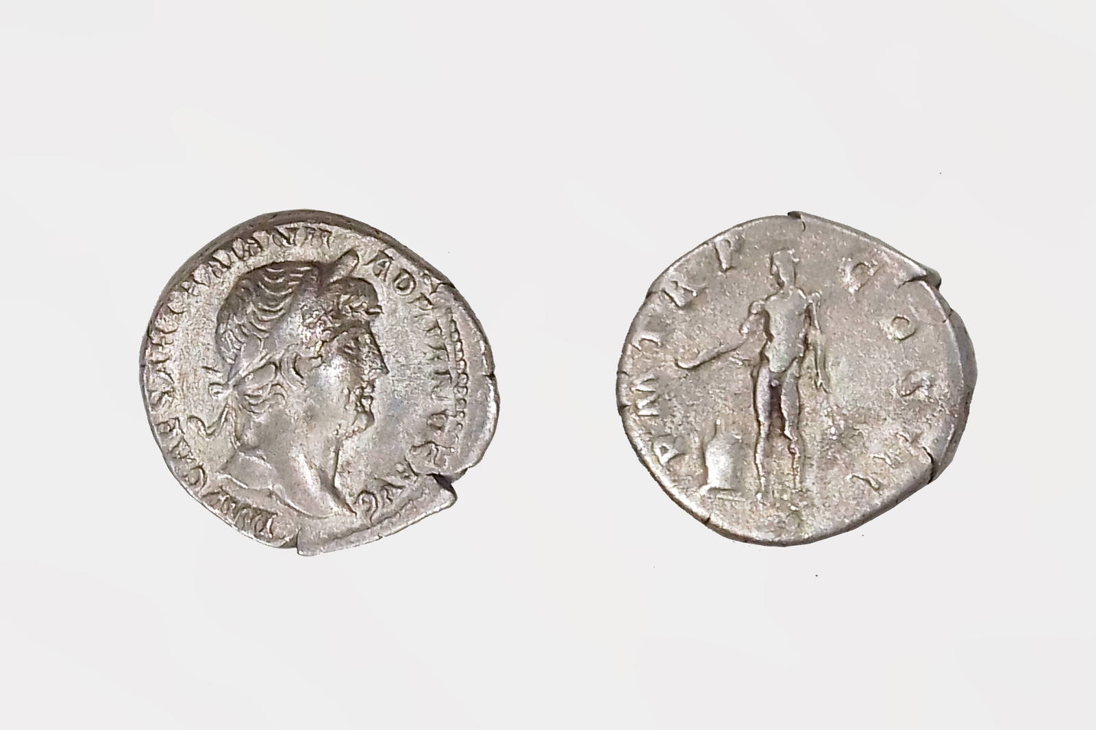 Ancient Roman Empire Silver Coin, Hadrian Circa 120 Bc, Ar Denarius ...
