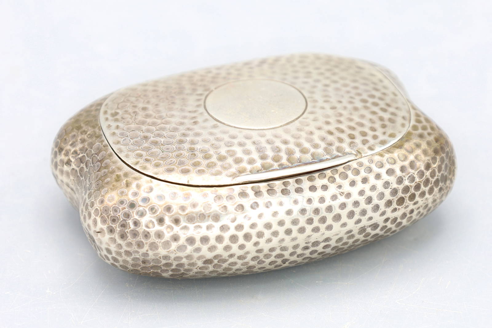 Antique 1904 Century British Empire Sterling Pill Box, Tobacco Snuff ...