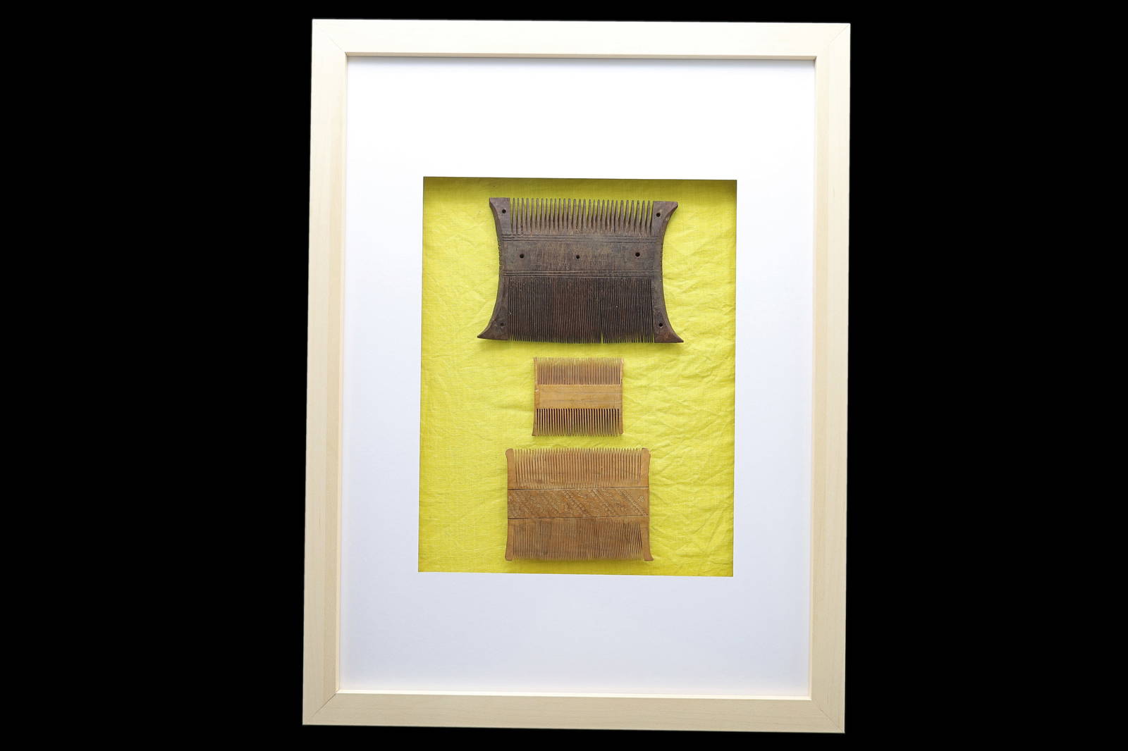 Colonial India, Circa 1920s Hand Carved Wood Combs From Rajasthan Gipsy ...