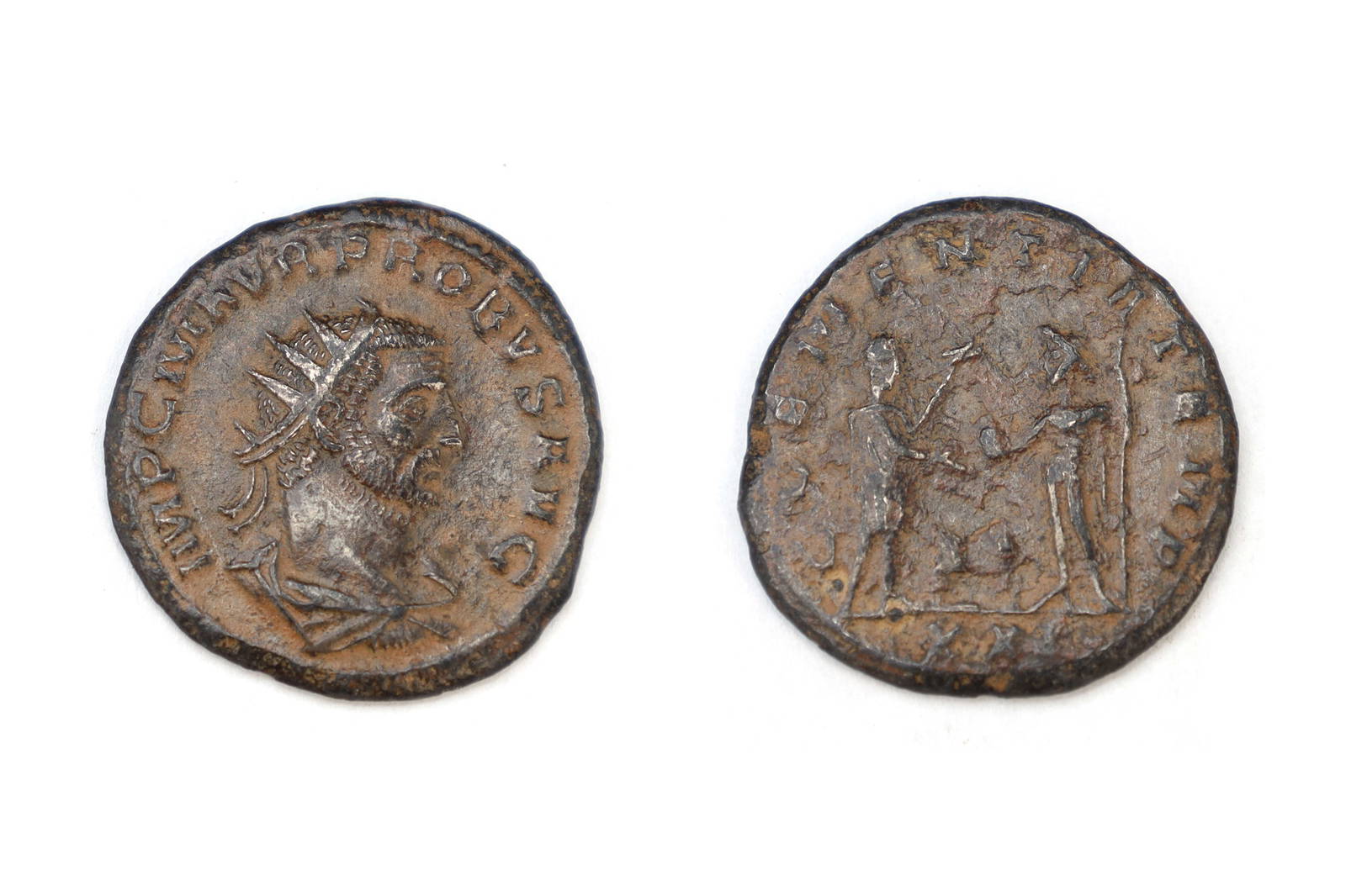 Ancient Roman Coin, Probus Emperor, Bronze Silvered Antoninianus ...