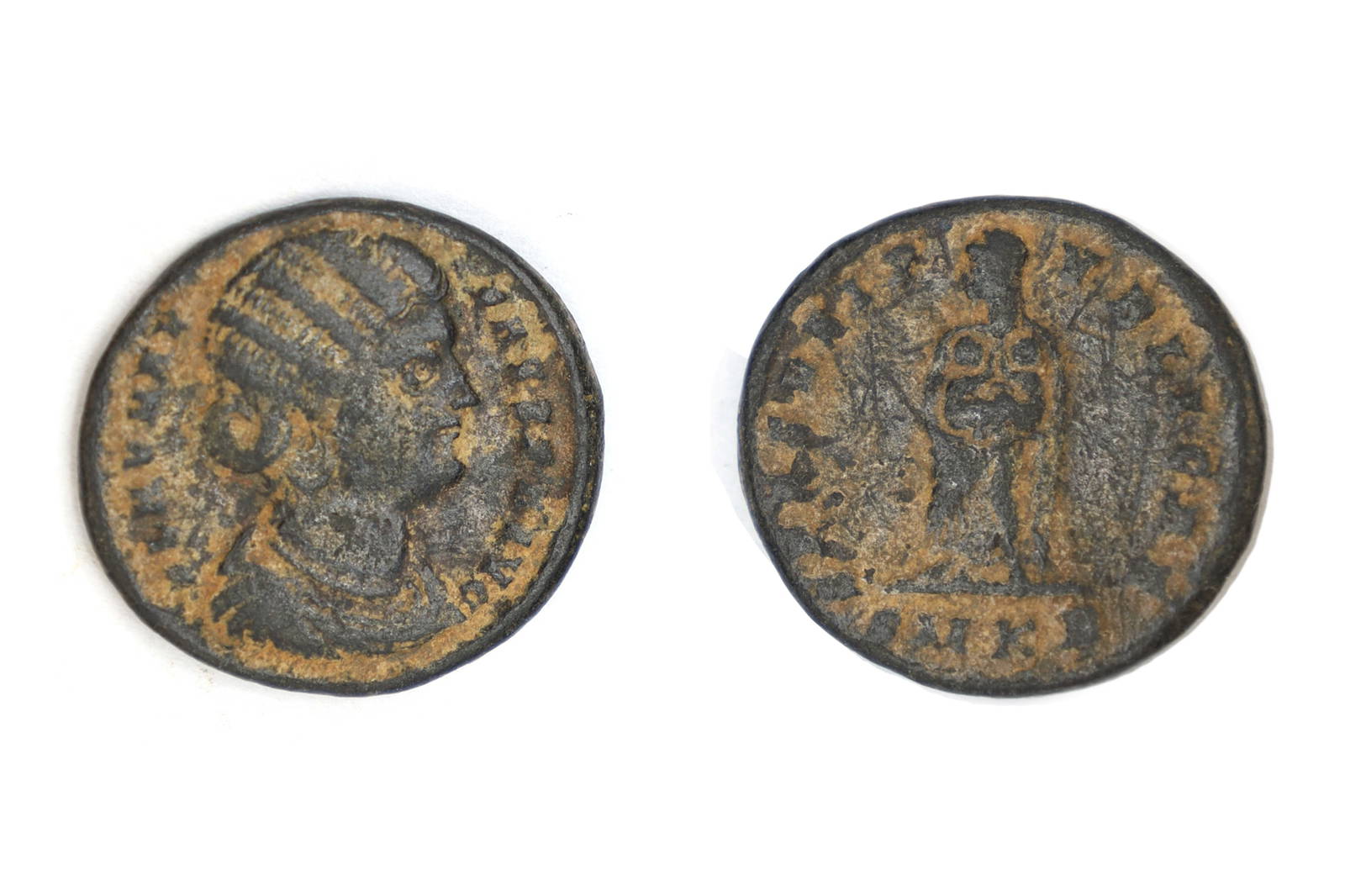 Empress Fausta, Spes Reipublicae, Roman Nummus Bronze Coin, Cyzicus ...