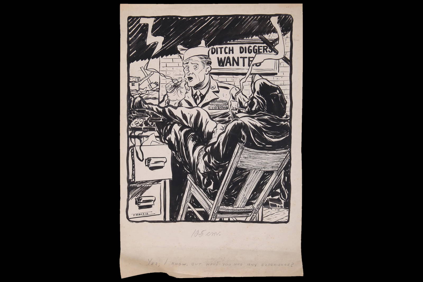 Bill Fraccio, Signed Original Illustration Vignette For A Comic, World ...