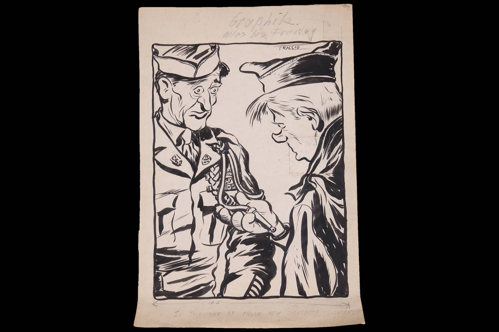 Bill Fraccio, Signed Original Illustration Vignette For A Comic, World ...