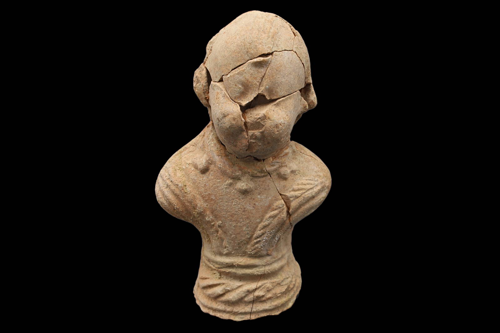 Ancient Hellenistic Greek Harpocratic Eros, Terracotta Bust Figurine ...