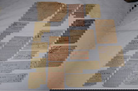 Australian Ration Cards And Booklets.